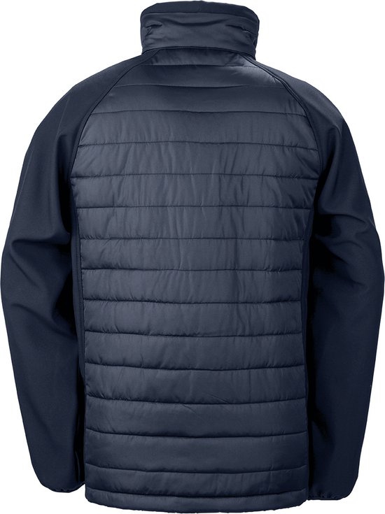 Result Black compass gewatteerde softshelljas R237X - Navy / Grey - S | bol