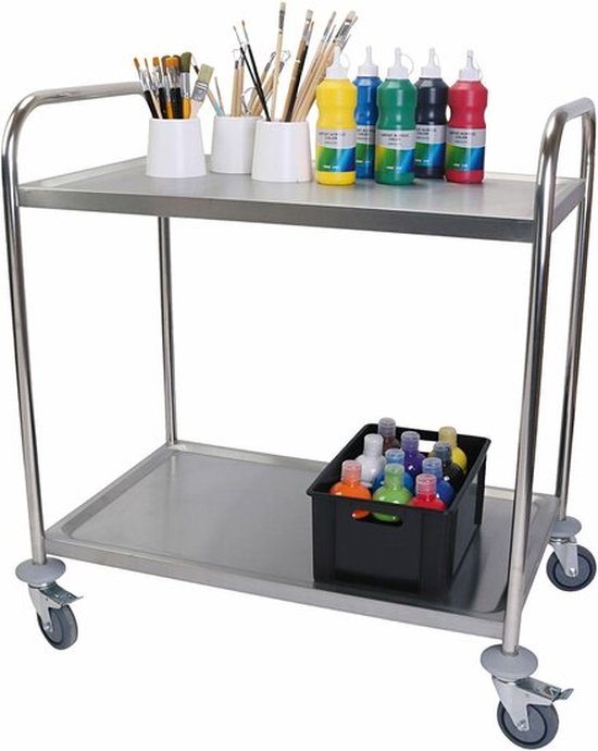 Stalen trolley, afm 51x83 cm, 1 stuk | bol.com