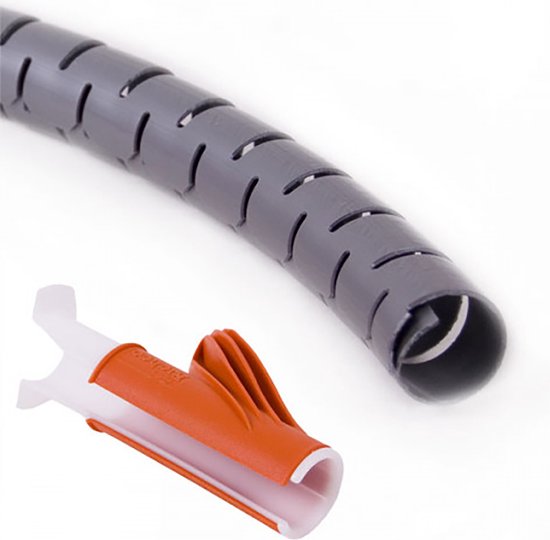 Cable eater rol 20 meter zilver diameter 25mm | bol