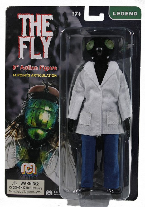 The Fly: Flocked Fly Monster 8 inch Action Figure | bol