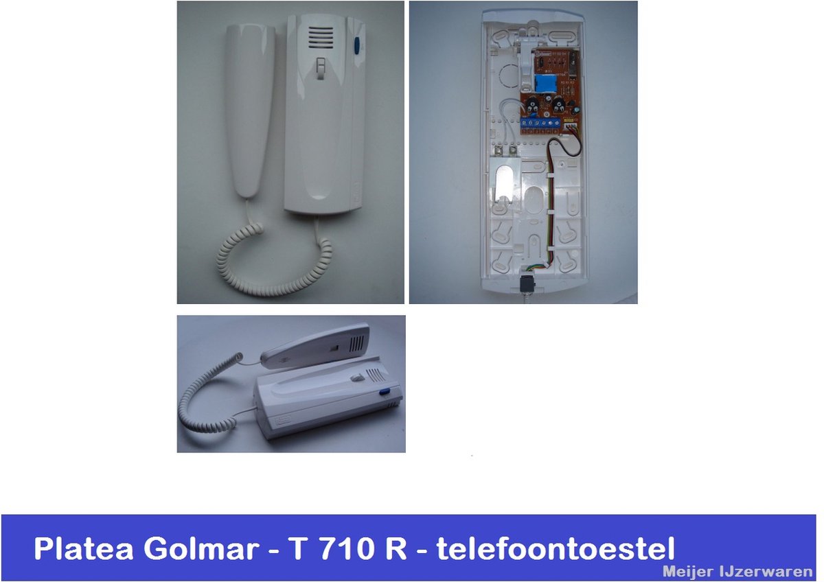 TELEFOONTOESTEL VOOR INTERCOM SYSTEEM | PLATEA GOLMAR SERIE 710 R ...