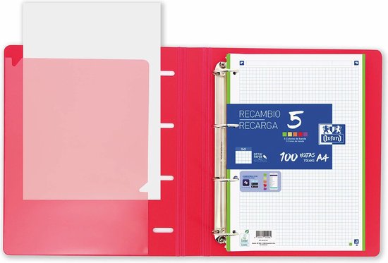 Ringmap Oxford Europeanbinder Polyfoam Rood A4 | bol