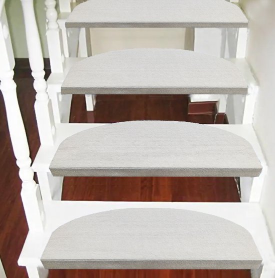 LW Collection trapmatten wit 15 stuks zelfklevend - Trapmat halve ...