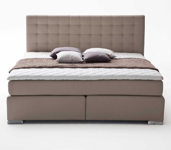 Boxspring Bonita 180x200 kunstleder - taupe | bol