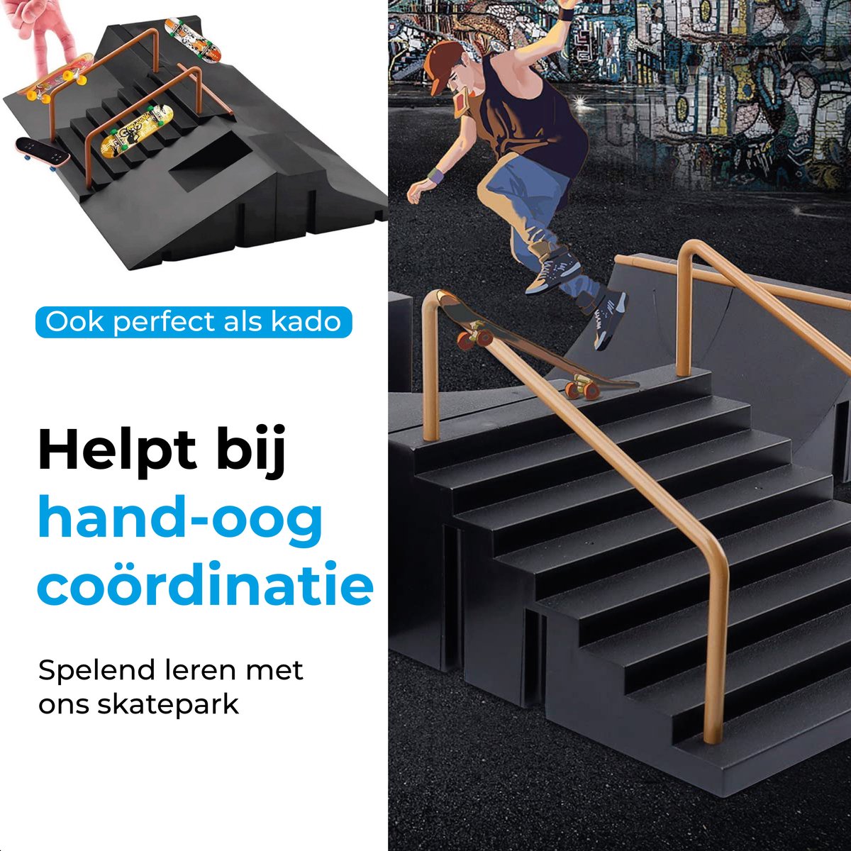 Fingerboard skatepark - Incl 3 Skateboards + 1 BMX - Fingerboard - 6 ...