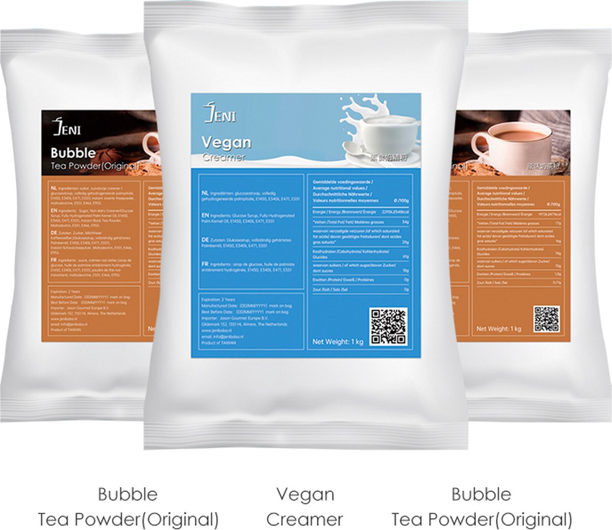 Bubble Tea Powder | Milk Shake Powder | JENI Bubble Tea Original Flavor ...