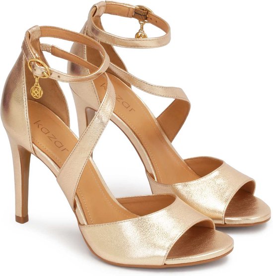 Sandals with golden full heel | bol