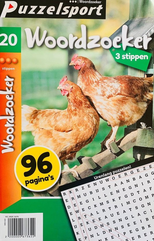 Puzzelsport NR. 20 -Woordzoeker - 3 stippen - Puzzelboek - Woordzoekers ...