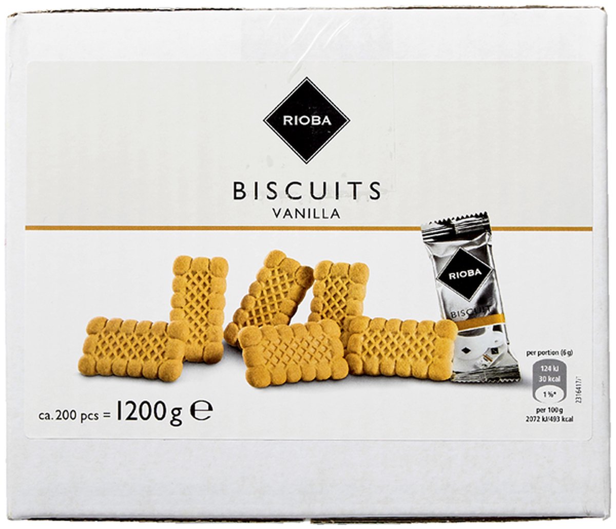 RIOBA Vanille Biscuit 200 stuks 1500 g | bol