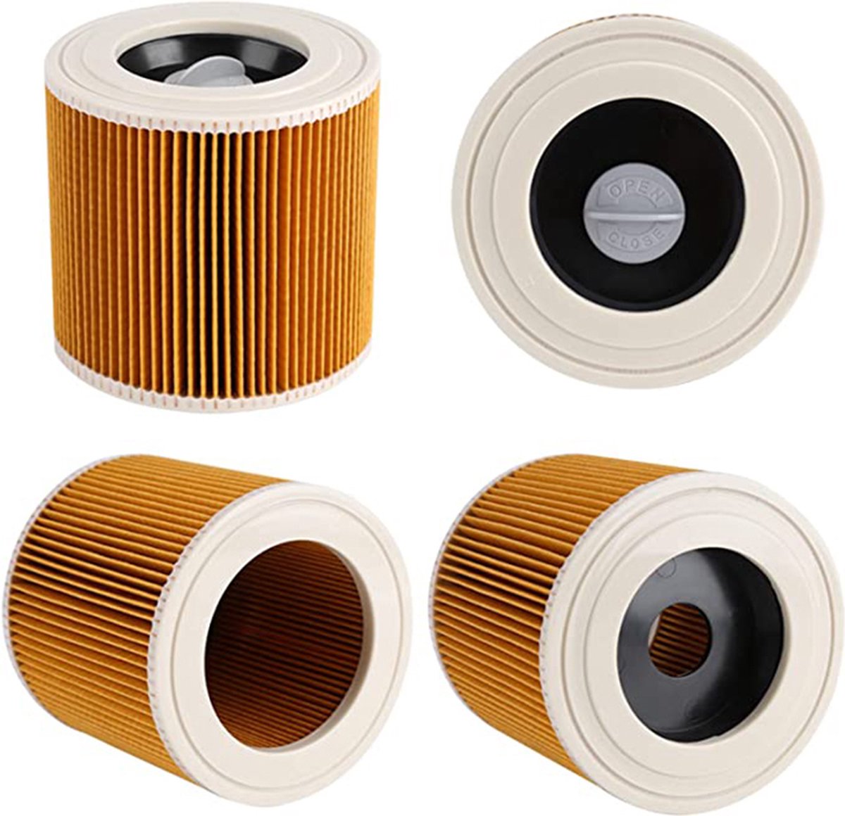 2x Patroonfilter compatibel met Kärcher WD1, WD2, WD3 en A series ...