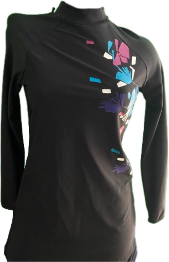 Zoggs Burkini - Zwempak Dames - Burqini badpak - Maat 34 - zwart/paars ...