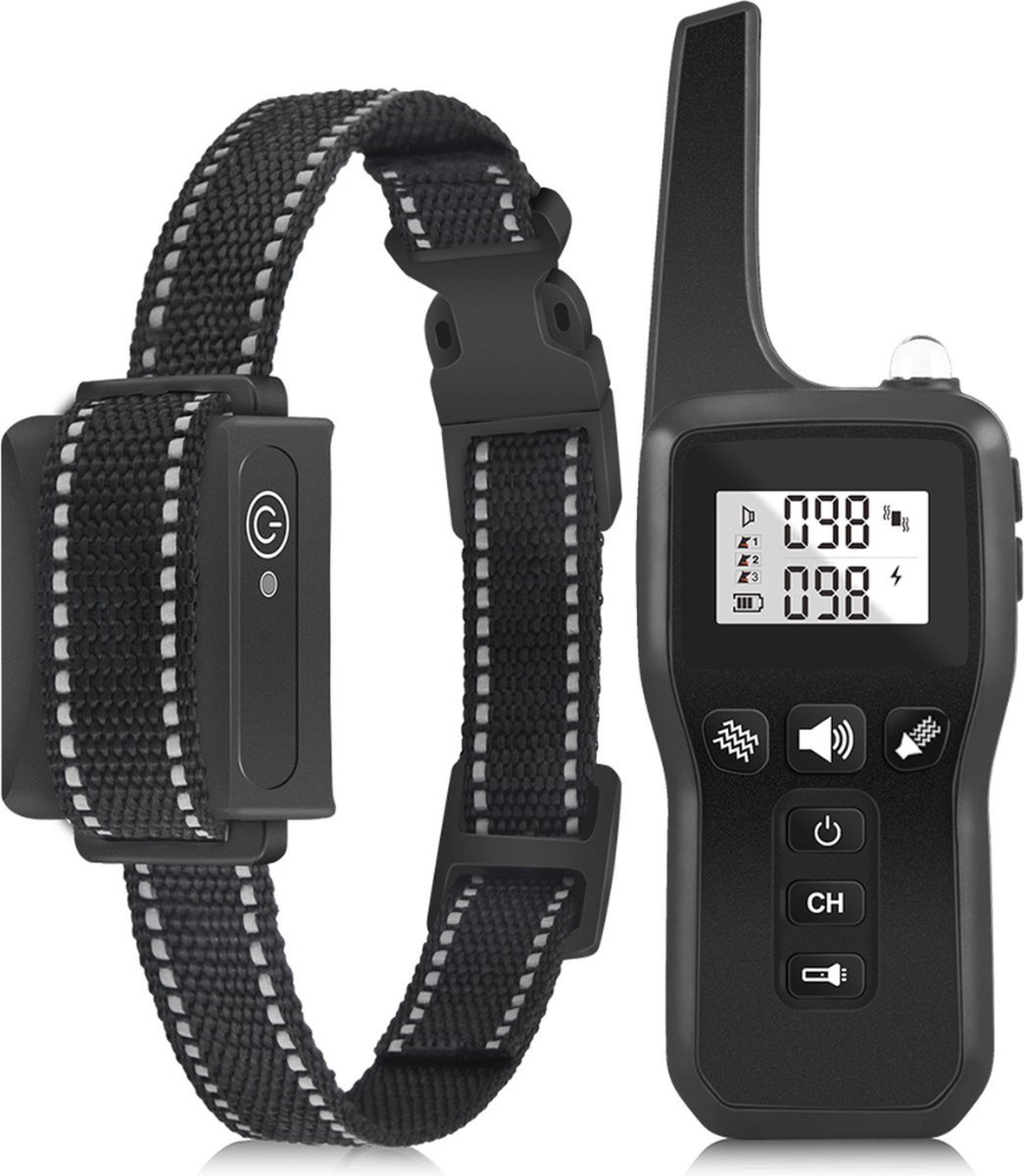 Anti blafband EN Trainingshalsband in 1 - UNIEK SYSTEEM - 1000m bereik ...