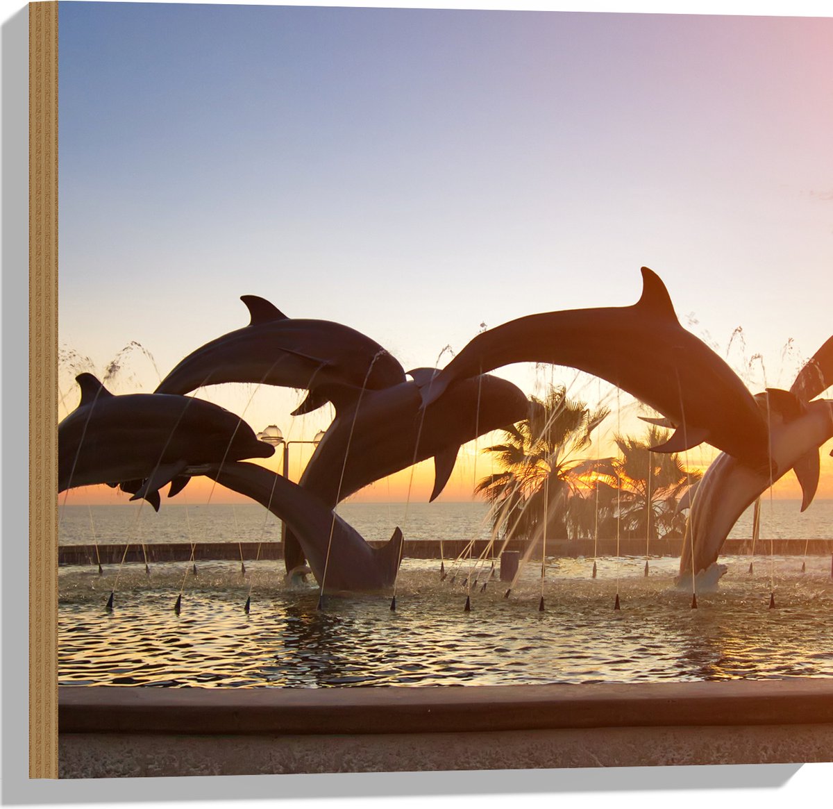 Hout - Monument to the Continuity of Life van Springende Dolfijnen in ...