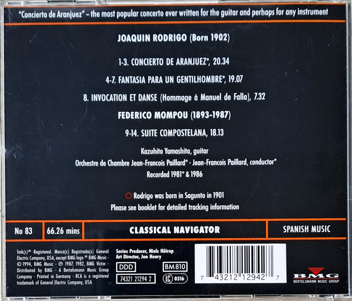 Rodrigo - Concierto De Aranjuez - CD, Kazuhito Yamashita - Jean Francois Paillard | Muziek | bol.com