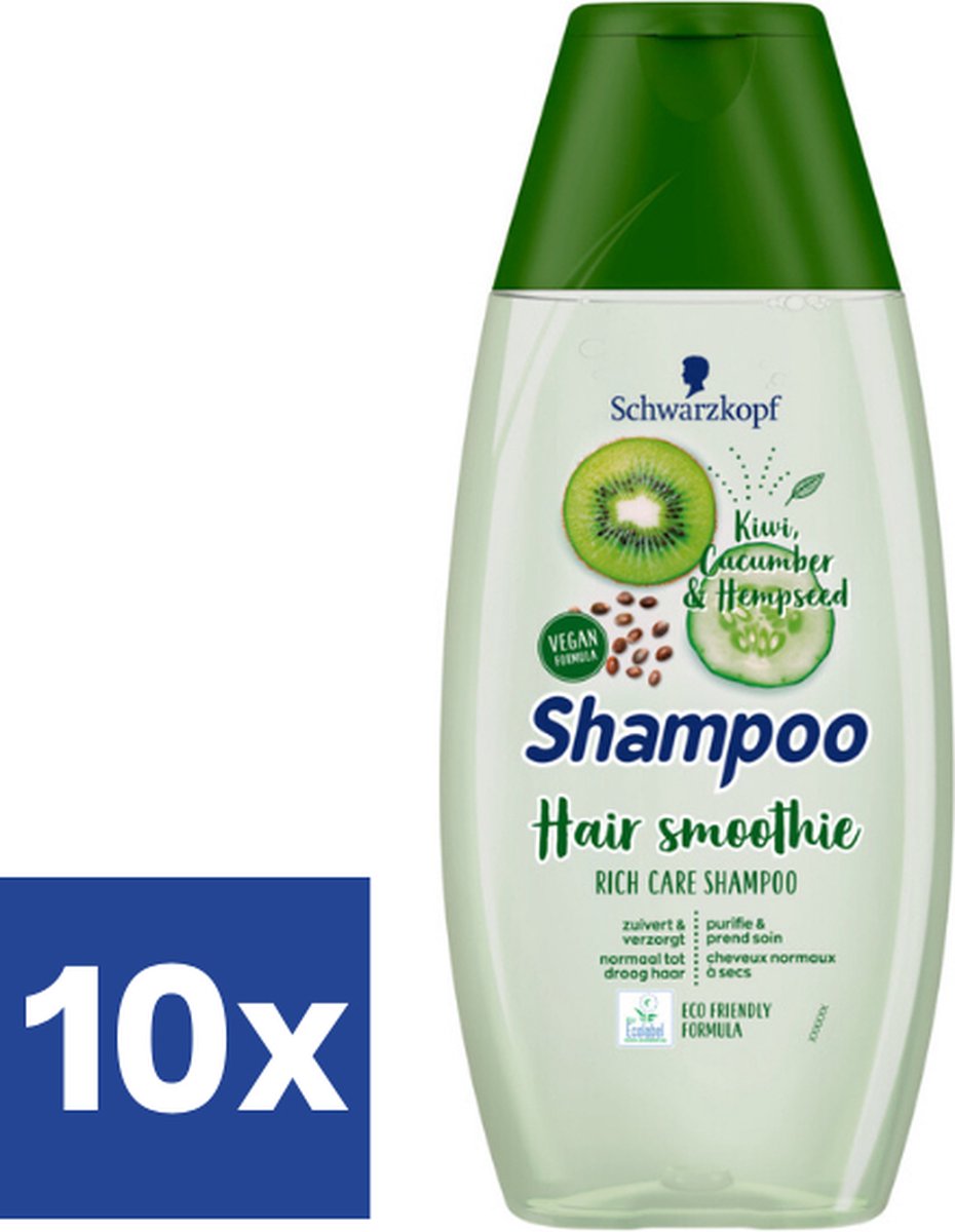 Schwarzkopf Cucumber Hemps Shampoo - 10 x 400 ml | bol
