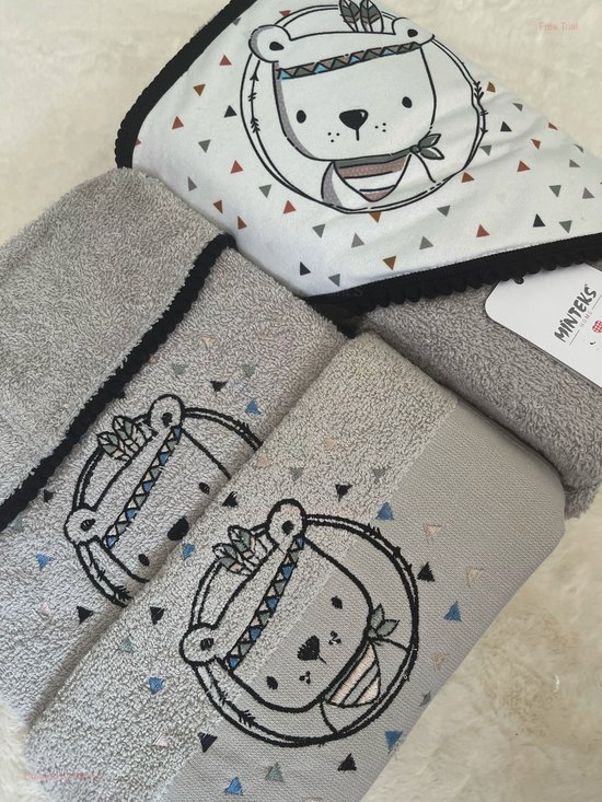 Masal 4 babyset 1 - badjas + cape + handdoek + etui | bol