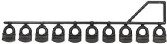 Smalspoor glijder voor rail met 4 mm gleuf zwart | bol.com