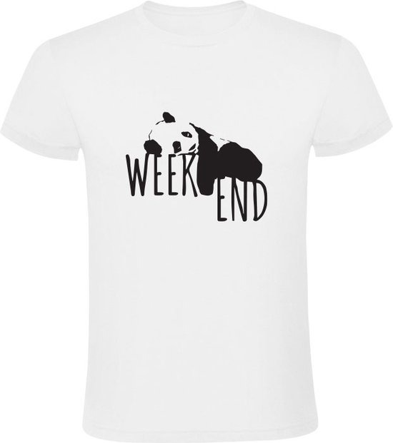 Weekend Heren T-shirt - panda - vrijdag - zaterdag - zondag | bol
