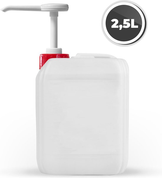 Jerrycan - 2,5 Liter - Pomp - Stapelbaar - DIN45 | bol