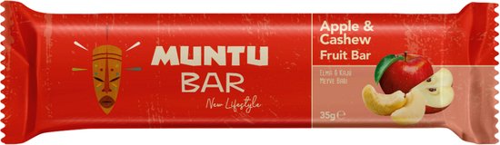 Muntu - Appel & Cashew Fruit Bar - 12 x 35 gram | bol