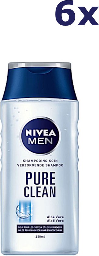 6x Nivea Shampoo Men – Pure Impact 250 ml | bol.com