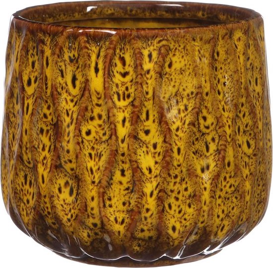 Ideas 4 Seasons Pot Wave Mosterd Ø13,5 X 11,5 Cm | bol.com