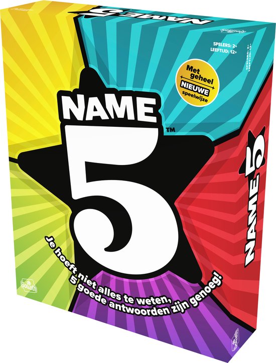 Goliath Name 5 Bordspel - Bordspellen - Gezelschapsspel | Games | bol
