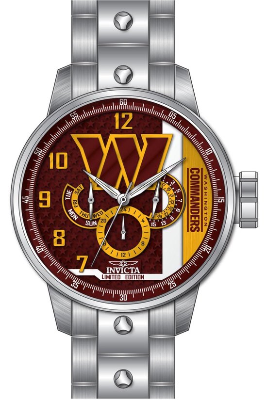 Invicta NFL - Washington Commanders 45132 Quartz Herenhorloge - 48mm ...