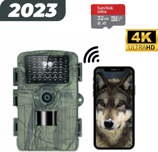 Elo-trix® Professionele Wildcamera – met Nachtzicht en WiFi – 48MP – Wildcamera met... | bol.com