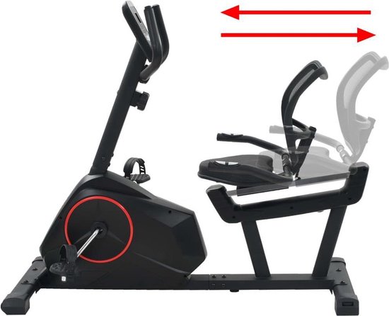 Zit Fitness Fiets Hometrainer met Rugleuning Magnetisch met ...