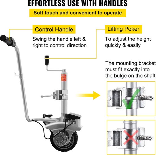 Elektrisch Jockey Wheel - Caravan Mover - Trailer Mover - Elektrische ...
