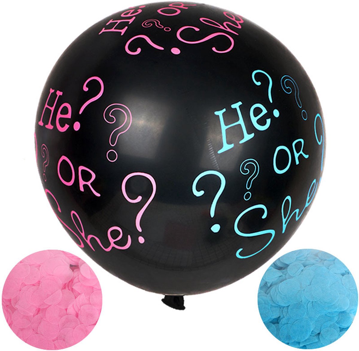 Festivz Gender Reveal Ballon He or She ? - Gender reveal versiering ...