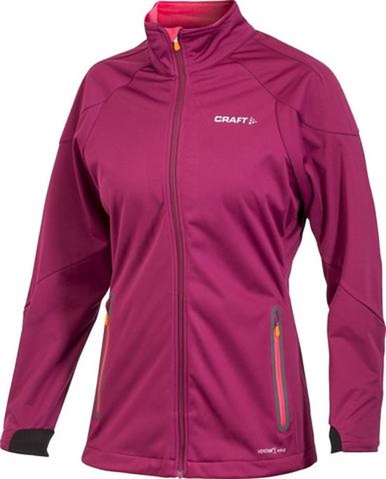 Craft PXC Light Softshell jas dames dunne softshell jas paars | bol