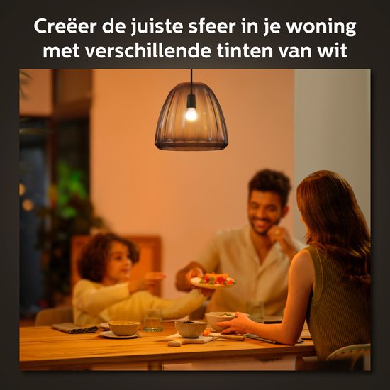 Philips Hue kogellamp - warm- tot koelwit licht - 1-pack - E14 | bol