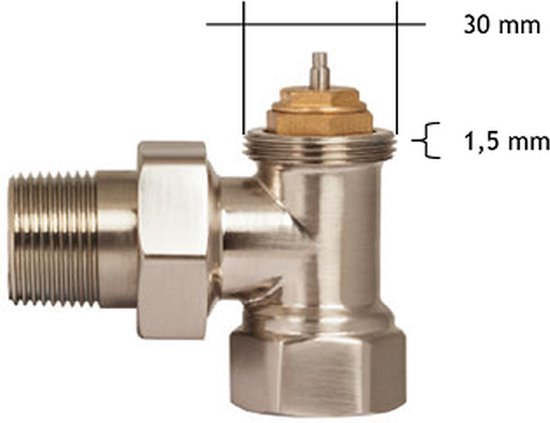 4x radiatorknop thermostatisch M30x1.5 - radiator - radiatorkop - thermostaat knop... | bol.com