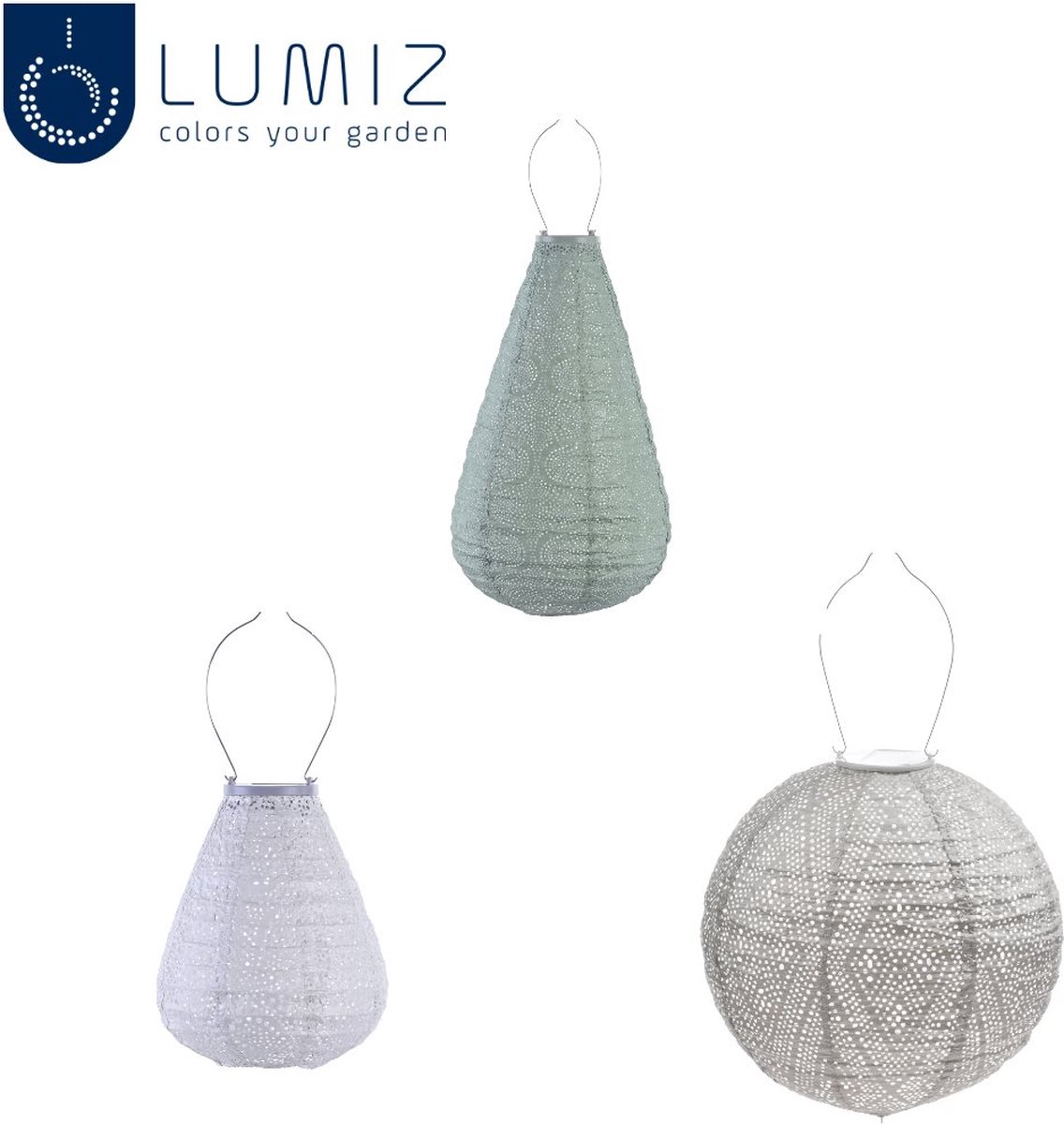 Lumiz Solar Buitenlampionnen - Botanische Set - Solar Tuinverlichting ...