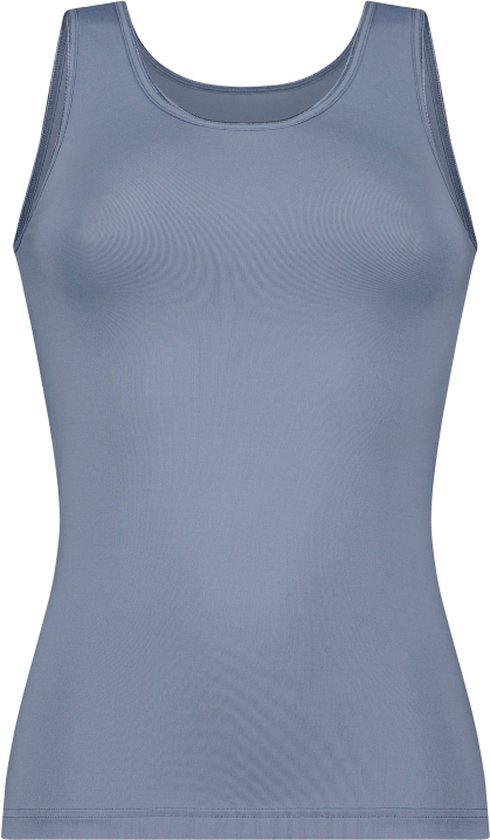 RJ Bodywear Pure Color dames shirt (1-pack) - staalblauw - Maat: XL | bol