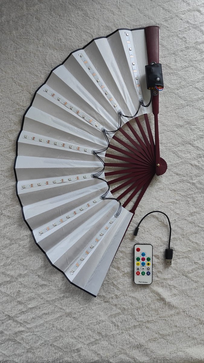 RAVE'it - Festival Waaier - LED Waaier - Oplaadbaar - Met ...