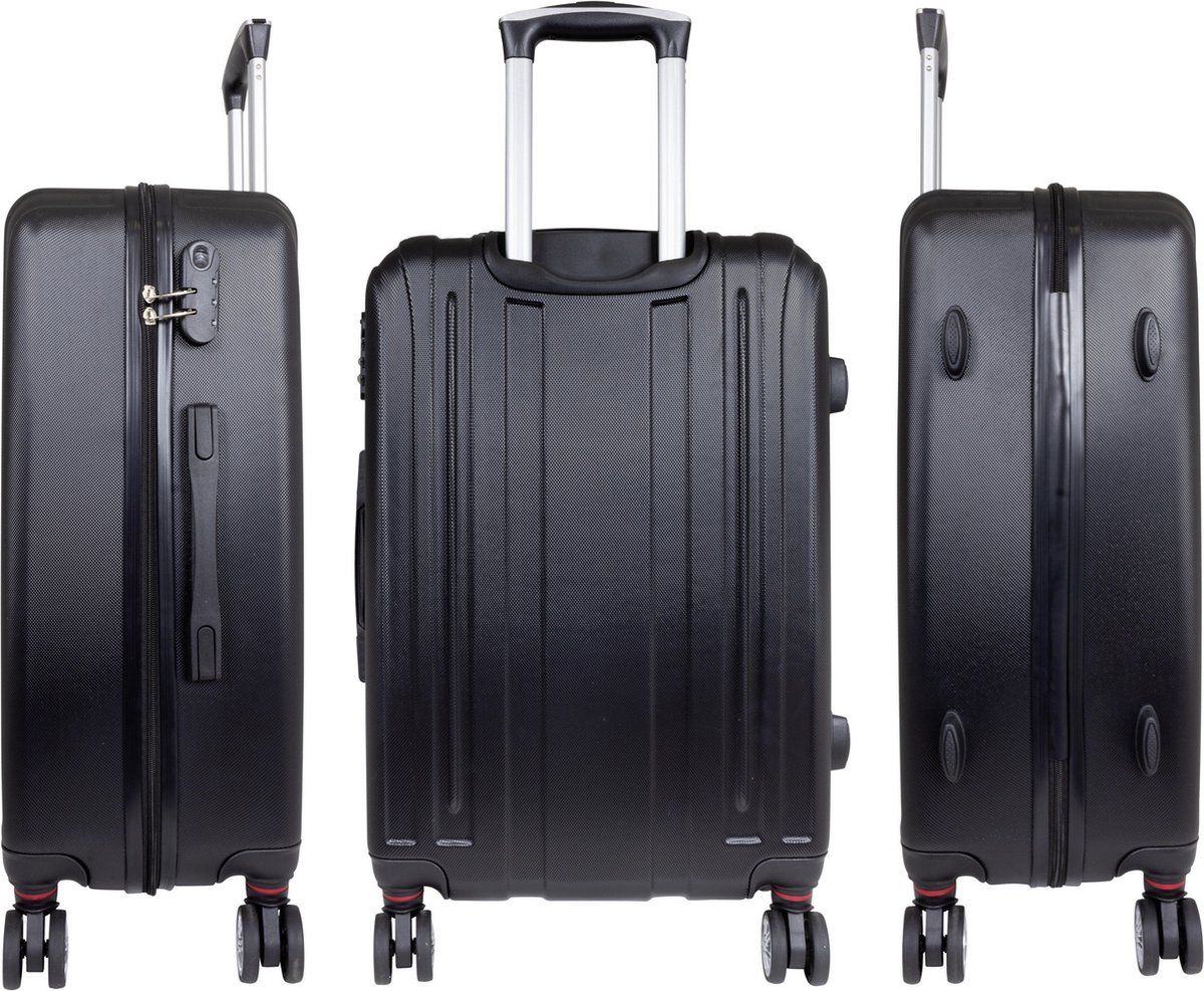 Handbagage koffer - Reiskoffer trolley - Lichtgewicht koffers met slot ...