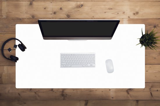 Muismat 120x60 cm - Bureaumat wit - Computer en desktop accessoires ...