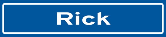 Fotofabriek Straatnaambord Rick | Straatnaambord met naam | Cadeau Rick ...