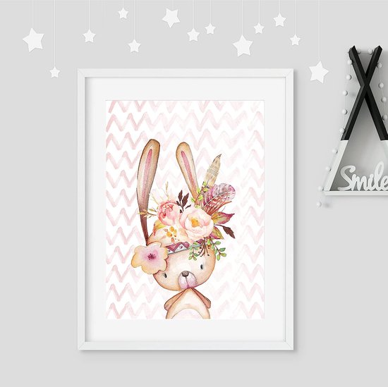 Set van 6 posters Kinderkamer - A4 foto's babykamer - decoratie meisjes ...