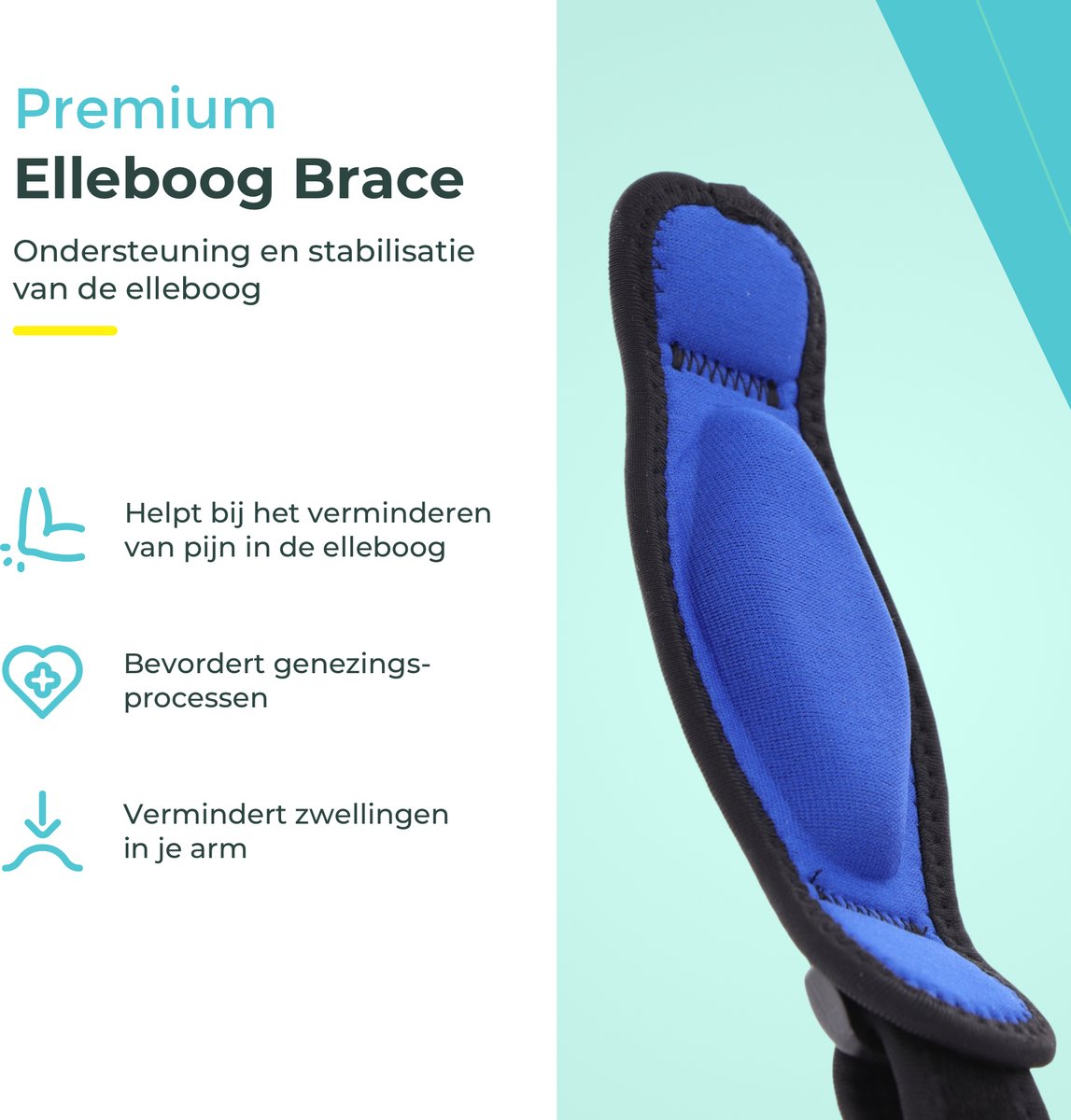 Trebin Elleboog Brace met Gelvulling - Tennisarm Bandage - Ergonomisch ...