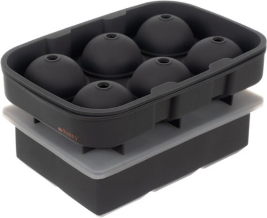 T.R. Goods - Luxe IJsblokjesvormen Rond en Vierkant - 2 x 6 stuks ...