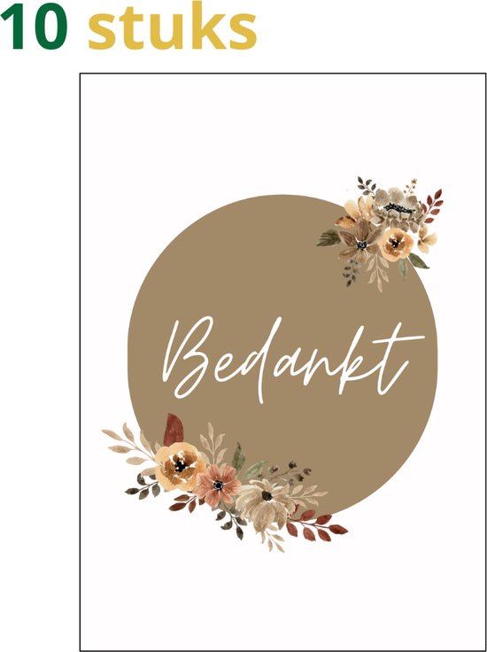 Bedankt - bedankt kaarten - bedankt wenskaarten -bloemen wenskaart ...