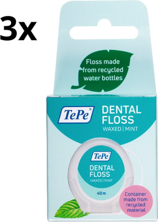 TePe Dental Floss - 3 x 40 meter - Voordeelverpakking | bol
