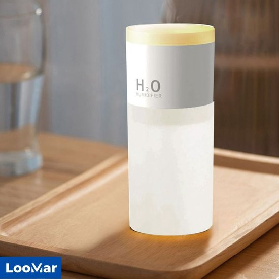 LooMar Luchtbevochtiger Draadloos - USB - Oplaadbaar - Diffuser ...