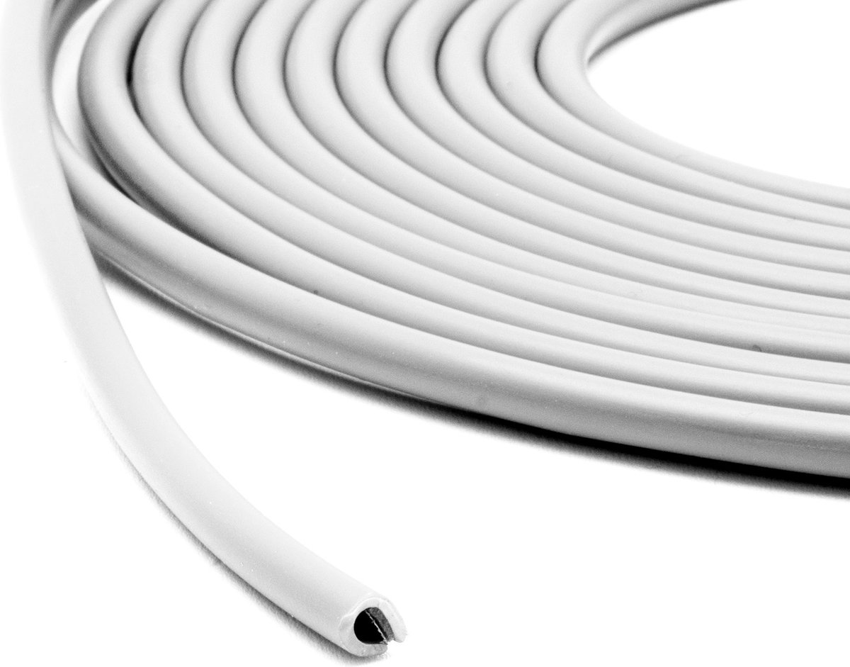 Autodeur randen beschermstrip - Wit - 5 meter | bol.com