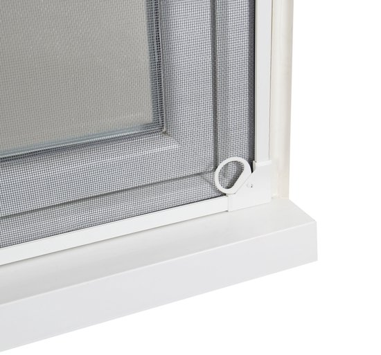 Magnetische raamhor zonder boren - B 100 x H 120 cm - Wit - Muggengaas ...