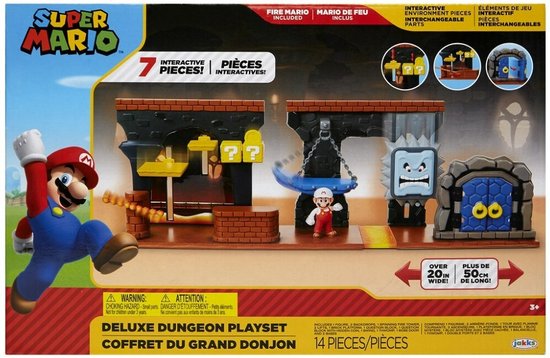 Super Mario - World of Nintendo Deluxe Dungeon Diorama Set | bol.com